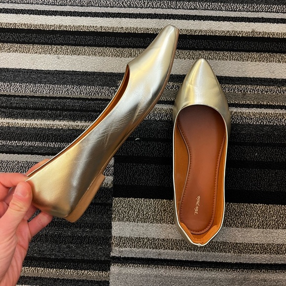 Shoes | Golden Flats | Poshmark